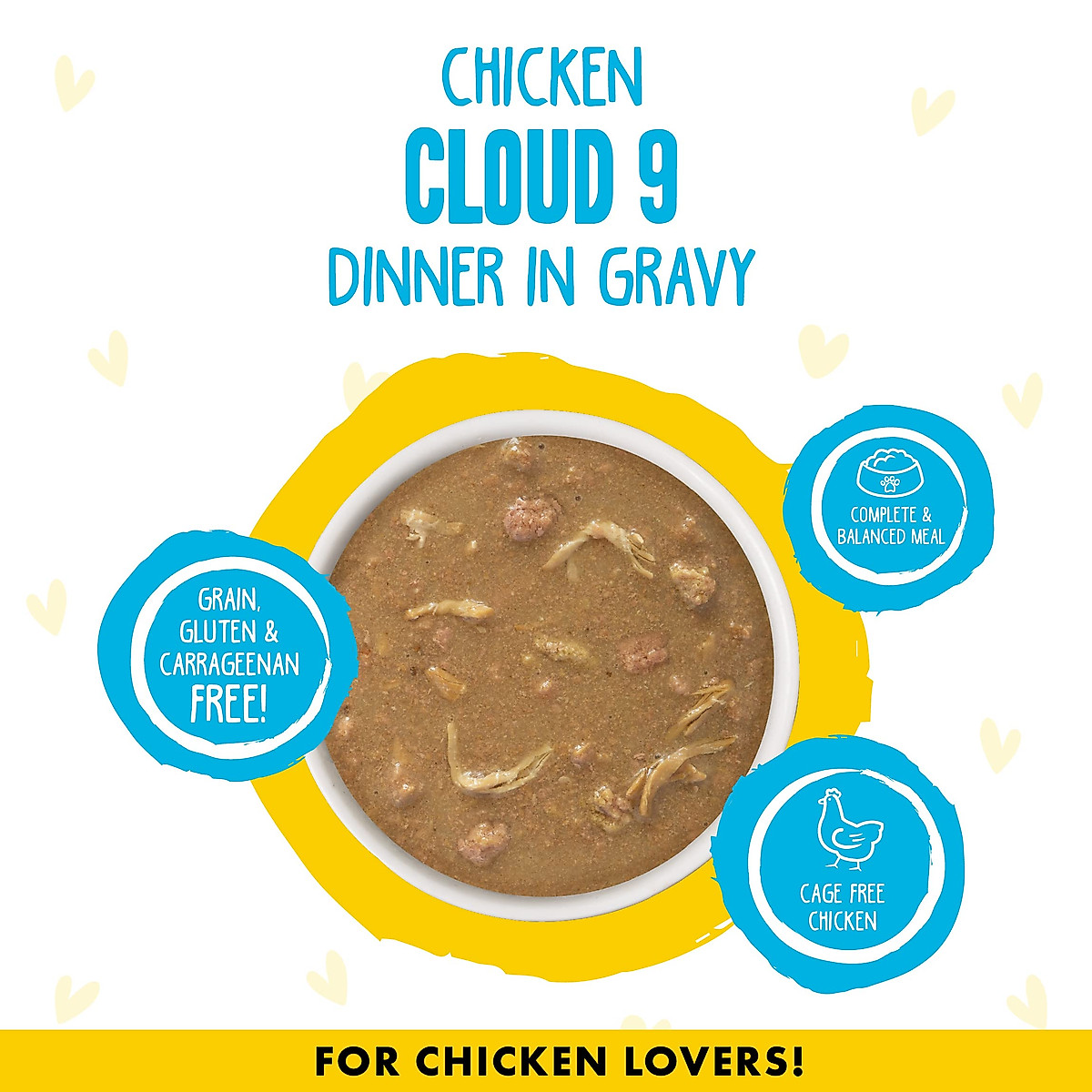 Weruva B.F.F. OMG - Best Feline Friend Oh My Gravy!, Chicken Cloud 9 with Chicken in Gravy, 2.8oz Can (Pack of 12)