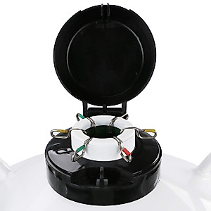 U.S.SOLID 30L Cryogenic Container Liquid Nitrogen LN2 Tank Dewar with Straps 6 Canisters