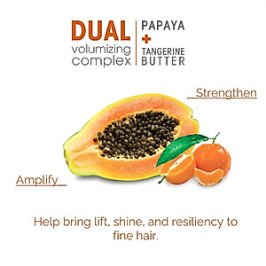 GIOVANNI 2chic Ultra-Volume Conditioner - Daily Volumizing Formula with Papaya & Tangerine Butter, Promotes Weightless Control for Fine Limp Thin Hair, No Parabens, Color Safe - 24 oz