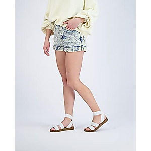 CUSHIONAIRE Women's Indego Stretch Sandal, Black 8.5