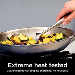 Ninja EverClad Stainless Steel Cookware 12 Piece Pots & Pans Set, All Stovetops & Induction, Oven Safe to 600°F, Tri-Ply Commercial-Grade, C99012