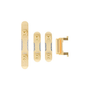 Replacement Hard Buttons (Power/Volume/Switch) Compatible for iPhone XR (Yellow)