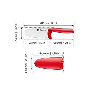 ZWILLING TWINNY Kids Chef’s Knife - Red