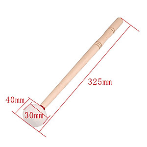 Lovermusic Length 33.5cm Timpani Stick Felt Mallet with Wood Handle Drum Accessories Pack of 2