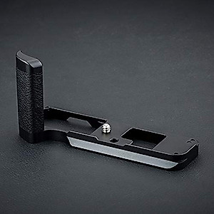 JJC Dedicated Metal Hand Grip L Bracket Anti-Slid Holder for Fujifilm Fuji X100V X100F Camera, Arca Swiss Type Quick Release Tripod Plate Design w/Battery Compartment Opening