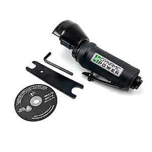 Dynamic Power 3" CUT-OFF TOOL, Air Cutter, Air Power, 20000 RPM, 3.7CFM 90 PSI 1/4"NPT, 3/8" HOSE SIZE,Cut-off Wheels, 180-degree guard, Premium Power Tool Accessories 858978