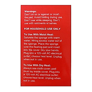 CVS HEALTH Moist/Dry Heat, Heating Pad with 3 Settings
