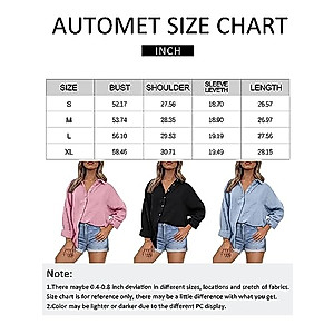 AUTOMET Womens Button Down Shirts Fall Shirts 2023 Shacket Jacket Long Sleeve Oversized Maternity Fashion Teacher Outfits Button Up Work Casual Blouses Tunics Tops Army Green