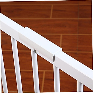 ibasenice 18 Pcs Safety Door Reinforcement Slot Fence Reinforcement Groove Garden Fence Groove Downstair Parts Pet Playpen Dog Gate Reinforcement Kid Playpen The Fence White PVC Tool Baby