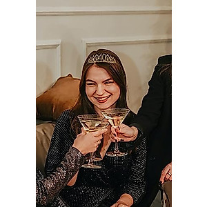 40th Birthday Decorations for Women，Gold 40 Birthday Crown Tiara ，Cake Topper, 40 & Fabulous Birthday Sash with Peal Pin and Birthday Candles Kit,40th Birthday Gifts for Women