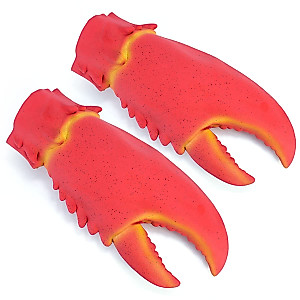 Valentoria Fun Lobster Crab Claws Gloves Hands Weapon Cospaly Toy Halloween Costume Pretend Dress Up Play Game Party Festival Gag Props (Hands)