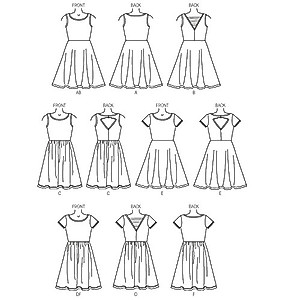 McCall's Pattern Company M7079 Girls'/Girls' Plus Dresses, Size GRL