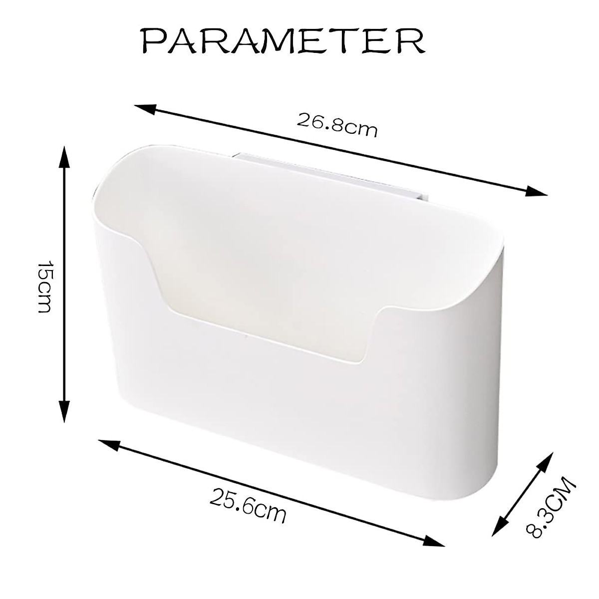 ICCGBHGO Under Sink Organizer and Storage, Kitchen Bathroom Under Sink Cabinet Sliding Pull Out Storage Drawer Tray Caddy Organizer, Wall Mount Inside Cabinet Door Organizer Holder White (2PCS)