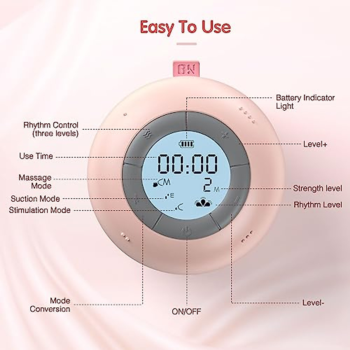 Breast Pump, BabyKing Electric Breast Pump with 3 Modes & 15 Levels, Pain Free Strong Suction Power, Ultra-Quiet Rechargeable for Travel & Home