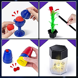 Heyzeibo Magic Set - Magic Tricks Kit With Step-By-Step Instructions for Kids Ages 6-12 - Magic Toy Gifts for Girls and Boys Beginners