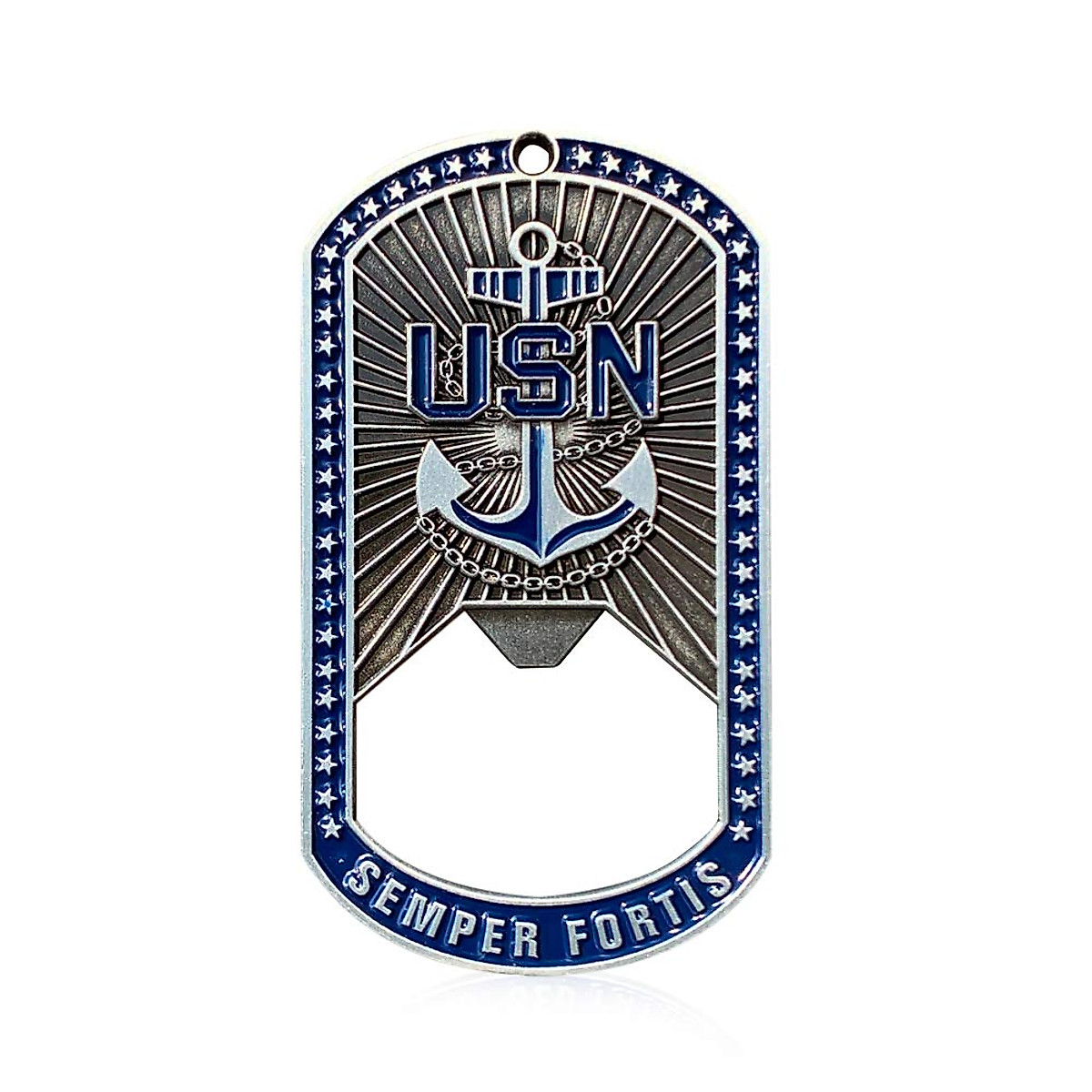 U.S. Navy (USN) Dog Tag Bottle Opener or Challenge Coin | Perfect Veteran & Military Gift | Old Dominion LLC
