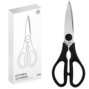 Kitchen Shears, Rkqoa Kitchen Scissors Heavy Duty Cooking Scissors, Dishwasher Safe Scissors Kitchen House Essentials Supplies, Stainless Steel Sharp Utility Shears for Turkey, Poultry, Chicken, Meat