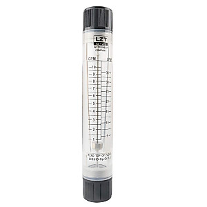 Nxtop 5-35LPM Inline Clear Acrylic Water Flowmeter 1PT Dia Threads