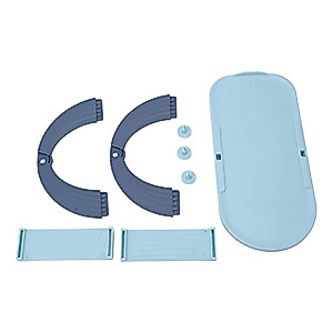 Hztyyier Shoe Slots Organizer, Double Layer Shoe Stacker Space Saver Shoe Rack Holder for Closet Organization(Blue)