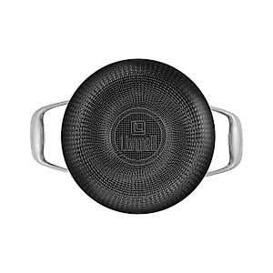 LIVWELL DiamondClad 3 Quarts Nonstick Hybrid Saucepan with Lid - Kitchen Gift - Nonstick Stainless Steel Saucepan - Hybrid Cookware Set - Heavy Stainless Steel Pot - Dishwasher Safe - PFOA-free