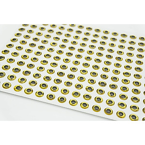 60pcs 19mm Gold 3D Holographic Fishing Lure Eyes 3D Lure Eye 3D Soft Eye 3D Holographic Lure Eye Fly Tying, Jigs, Crafts