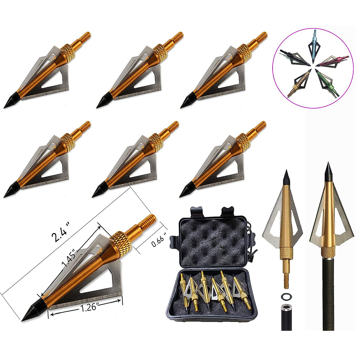 Monsour Archery Takedown Recurve Bow and Arrow Set Left/Rght Hand Longbow Kit Beginner Outdoor Hunting Shooting Practice 20lb 30lb 40lb (Black 40lb)