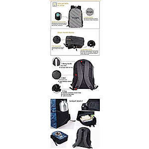 Tomeusey Bearded Dragon Lizards Backpack Student Bookbag for Girls Boys 3 Piece Kids Casual Travel Backpack with Lunchbox Pencil Case