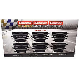 Carrera 20577 Curve 1/30, 6 Pieces - Digital 124/132 and Analog.