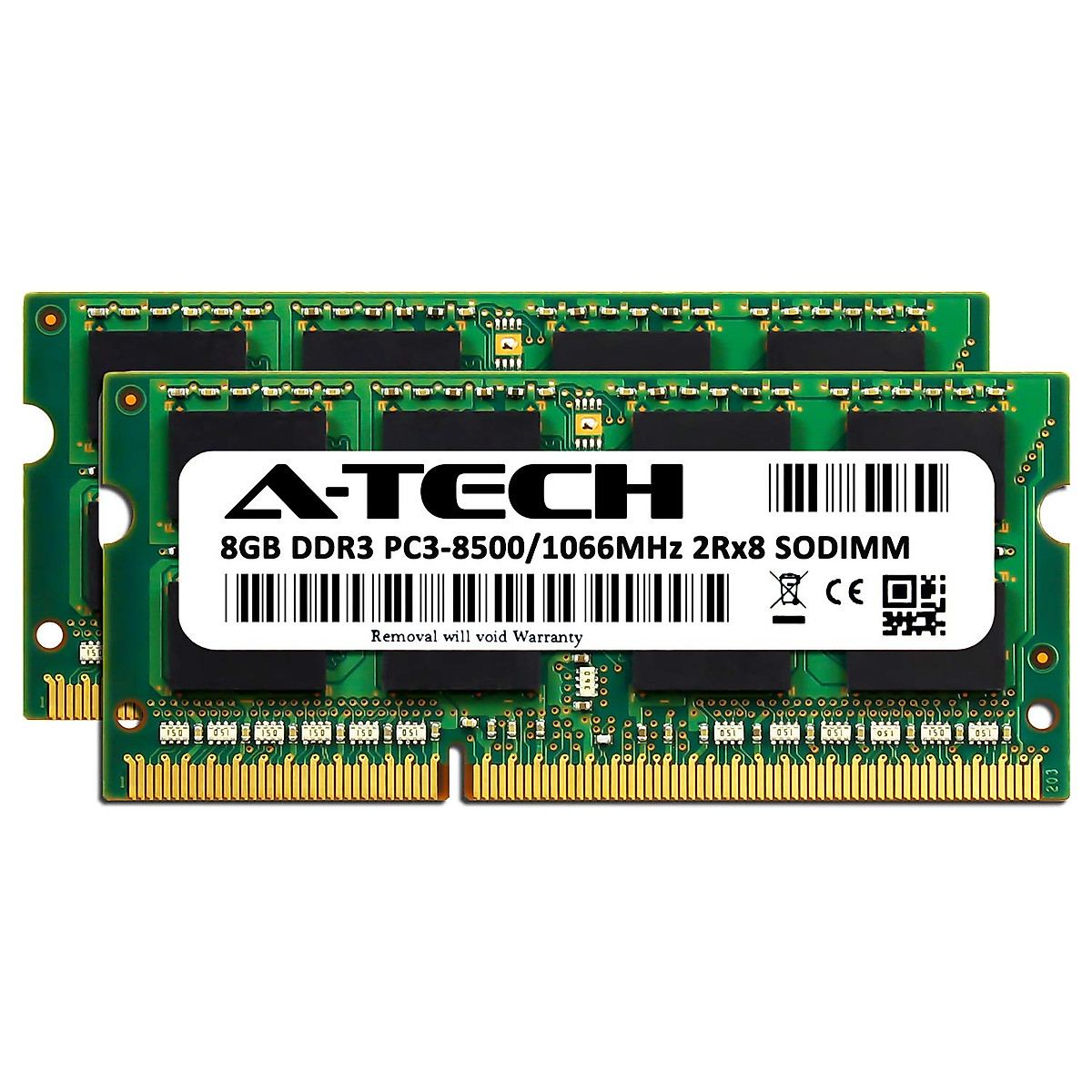 A-Tech 16GB Kit (2x8GB) RAM for Apple Mac Mini Mid 2010 | DDR3 1066MHz / 1067MHz SODIMM PC3-8500 204-Pin Max Memory Upgrade