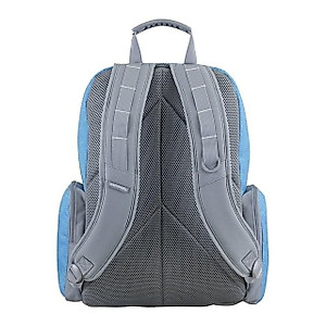 Eastsport Bungee Expandable Unisex Backpack Blue Crest