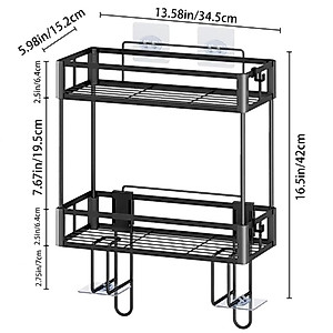 Bathroom Organizers and Storage,Over The Toilet Storage, Over Toilet Shelf Organizer,Behind Toilet Tank Bathroom Organizer Storage for Space Saving