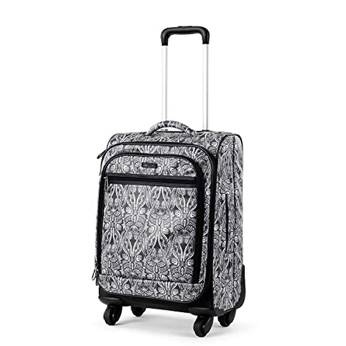 Sakroots Womens Carry-on 22" in Printed Coated Canvas On The Go Carry on 22 roller suitcase, Black & White Soulful Desert, Carry-On 22-Inch US