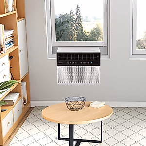 COSTWAY 10000 BTU Window Air Conditioner, Over the Sill AC with Energy Saver Modes, Handy Remote, Touchable LED Control Panel, up to 250 Sq.Ft. Window AC Unit, Ultra Quiet Operation