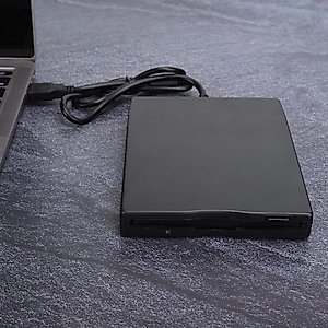 Cuifati Portable USB Floppy Drive for 1.44m 3.5in MF2 HD Floppy Disk 3.5 Inch Card Reader Ultra-Thin Without External Power Supply for Windows 10,7,Vista,8,XP,ME,2000,SE,98(Floppy Disk Not Included)