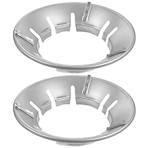 Kichvoe Wok Rack for Gas Stove 2PCS Wok Ring For Gas Stove Stainless Steel Wok Rack Round Bottom Wok Accessories-10 * 2Inches Wok Stand