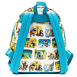 Loungefly Disney Mini Backpack, Pinocchio Little Golden Books AOP