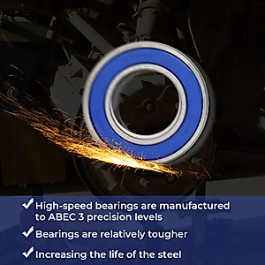 AUTOVIC Rear Axle Wheel Hub Housing Bearing Seal Kit For Honda ATV Foreman 400 450 500 Rubicon 500 Rancher 350 400 420 Replace 91055-HN5-681 & 91255-HA0-681