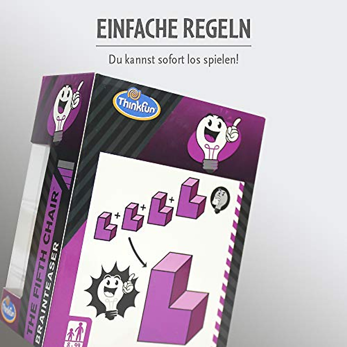 ThinkFun Pocket Brainteasers - Fifth Chair Game and STEM Toy for Boys and Girls Age 8 and Up