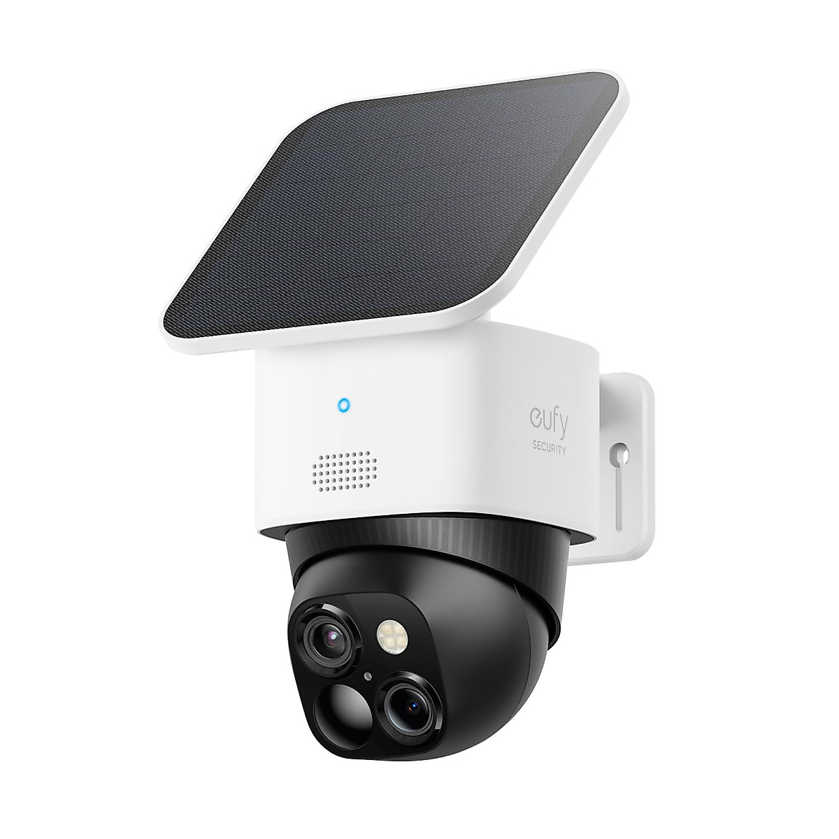 eufy Security SoloCam S340, Solar Security Cameras Wireless Outdoor, Cameras for Home Security, 360° Pan & Tilt Surveillance, No Blind Spots, 2.4 GHz Wi-Fi, No Monthly Fee, HomeBase S380 Compatible