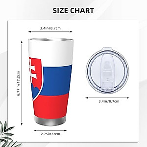 WXZYFP Car cup (single silver rim), can use a straw or drink directly, easy to use.Flag of Slovakia