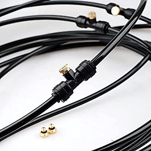 WWDZ Outdoor Misting Fan Kit for a Cool Patio Breeze,Water Mister Spray Tube for Cooling Outdoor,Lawn Garden Greenhouse Home Outdoor Fan Cooli