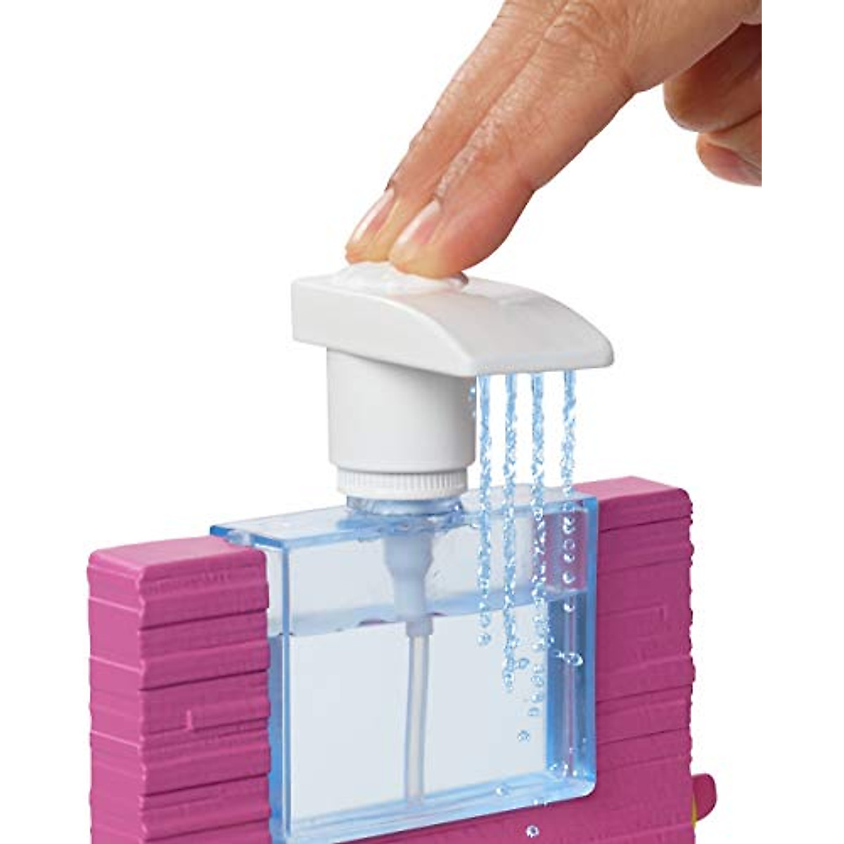 Barbie Doll and Furniture Set, Bathroom with Working Shower and Three Bath Accessories, Gift Set for 3 to 7 Year Olds​​