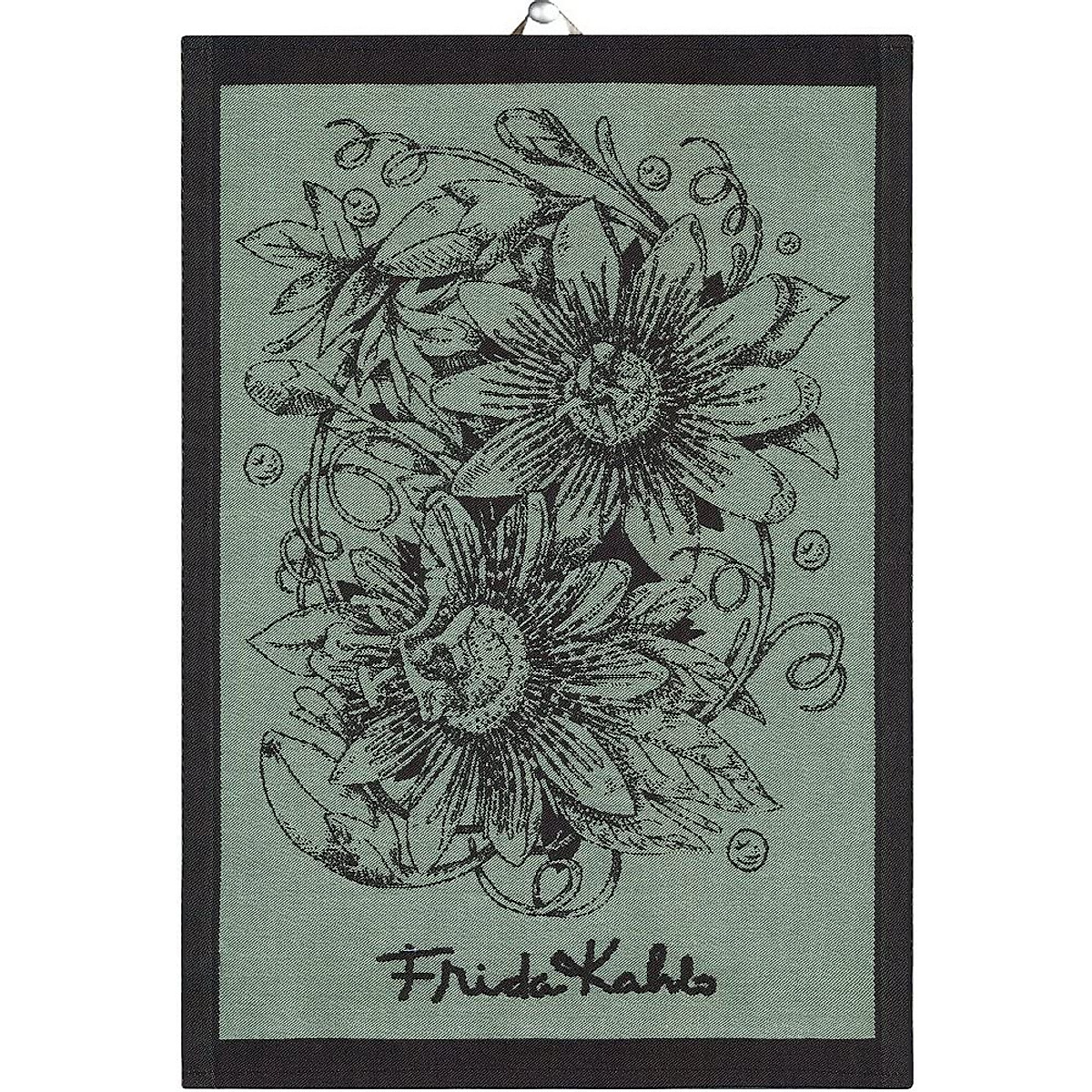 Ekelund Weavers - Frida Kahlo Design 'Mi Jardin' -100% Organic Cotton Dish Towel - @14 x 21 inches