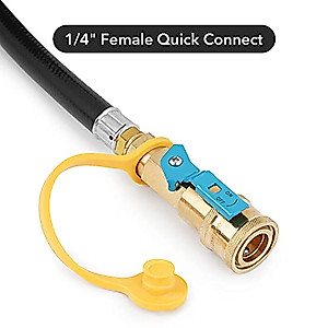 Stanbroil 6 Feet Propane Regulator Hose - 1/4" Female Quick Connect x Acme Nut for Olympian 5100 5500 RV Grill and Low Pressure LP Gas Grill, Heater