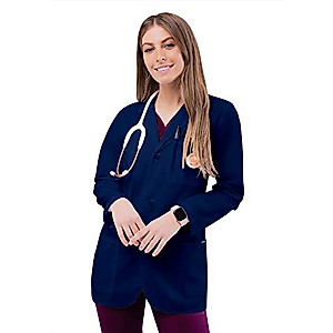 Adar Universal Unisex Lab Coats - Classic 31" Consultation Lab Coat - 805 - Navy - 3X