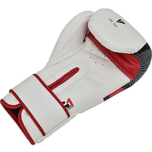 RDX Boxing Gloves EGO, Sparring Muay Thai Kickboxing MMA Heavy Training Mitts, Maya Hide Leather, Ventilated, Long Support, Punching Bag Workout Pads, Men Women Adult 8 10 12 14 16 oz