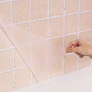 Clear Glossy Self Adhesive Film Covering Removable Protective Film Contact Paper Shelf Drawer Liner Transfer Tape Roll 17.7" x 9.8'