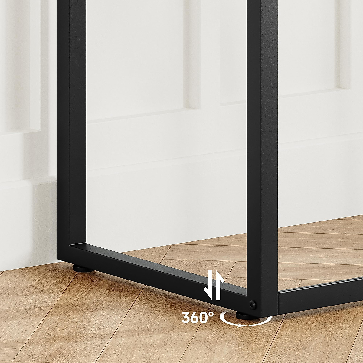 IHEX Rattan Console Table, 40" Sofa Table Narrow Entryway Table with Drawer and Storage, Boho Hallway Table Home Furniture for Living Room Foyer, Natural