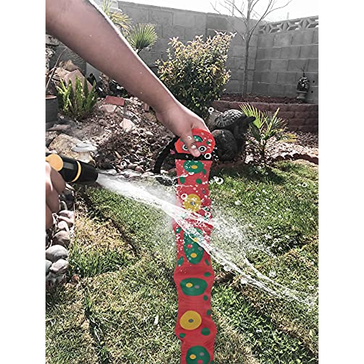 purrrfect life Fire Hose Interactive Squeaking Water Dog Toy, Dog Toy for Tug O War, Durable Dog Chew Toy with Squeakers, No Stuffing Dog Toy with Ropes for Small, Medium & Large Dogs