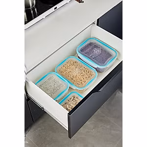 32 Airtight Food Storage Containers set, Freezer Safe, BPA-Free, Leakproof and Microwave/Dishwasher Safe Plastic Pantry Kitchen and Meal Prep Containers, Ideal for Lunch, Leftovers and Kitchen Storage